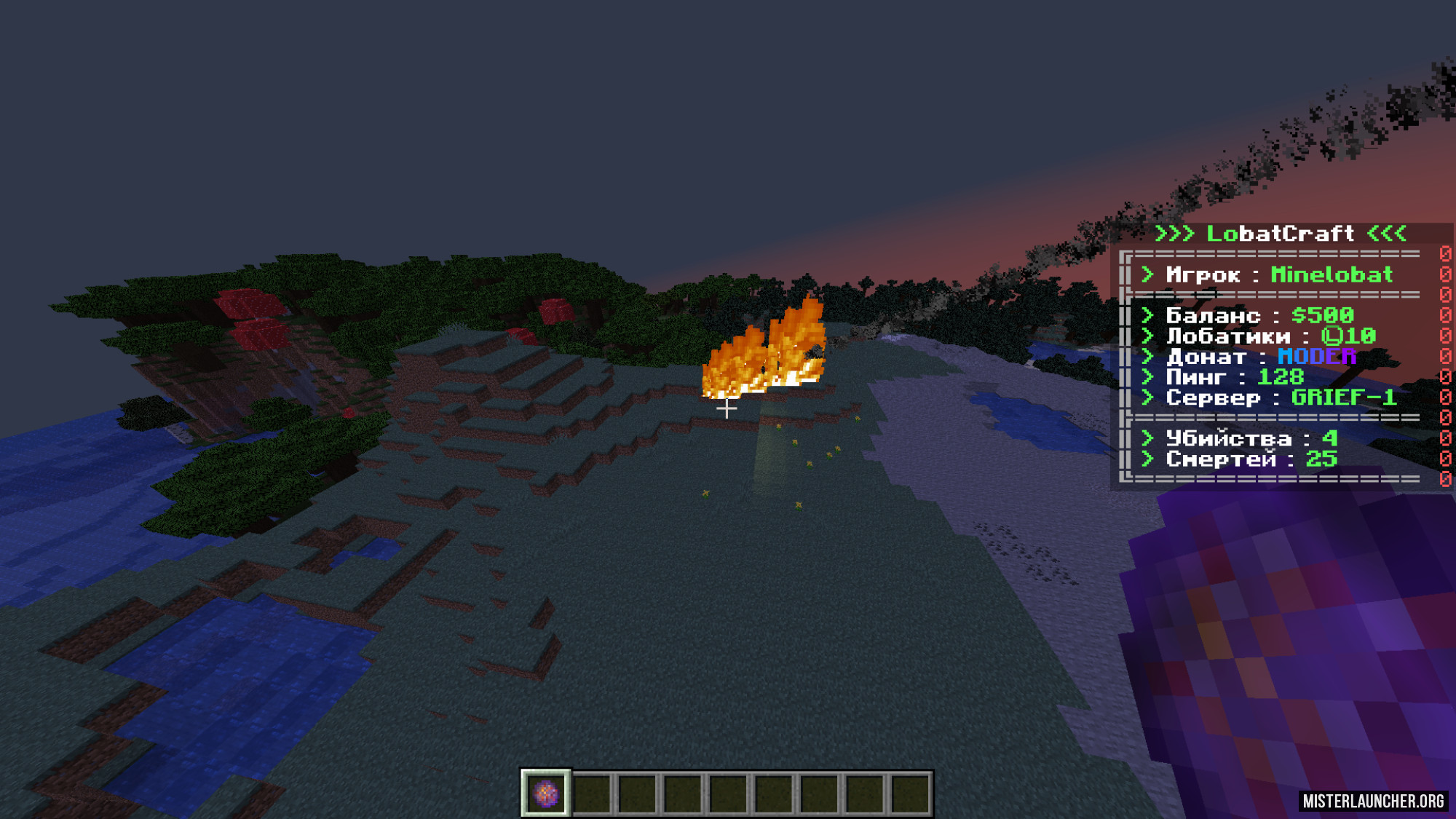LobatCraft сервер Майнкрафт / MisterLauncher