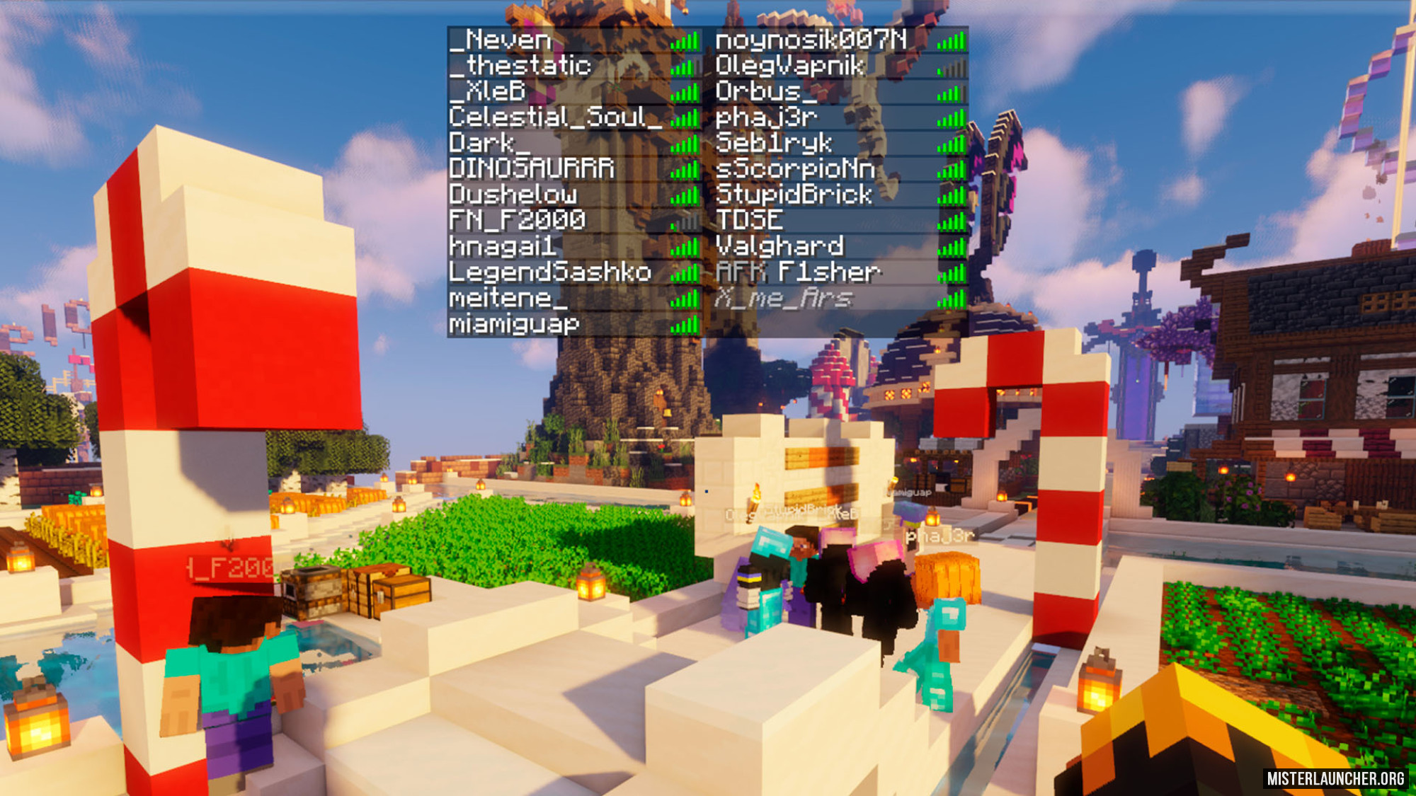 Endercubes сервер Майнкрафт / MisterLauncher